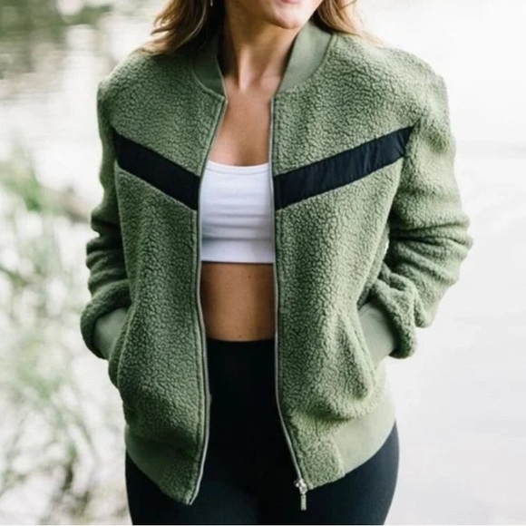 ZYIA | Jackets & Coats | Zyia Flying V Fleece Jacket | Poshmark